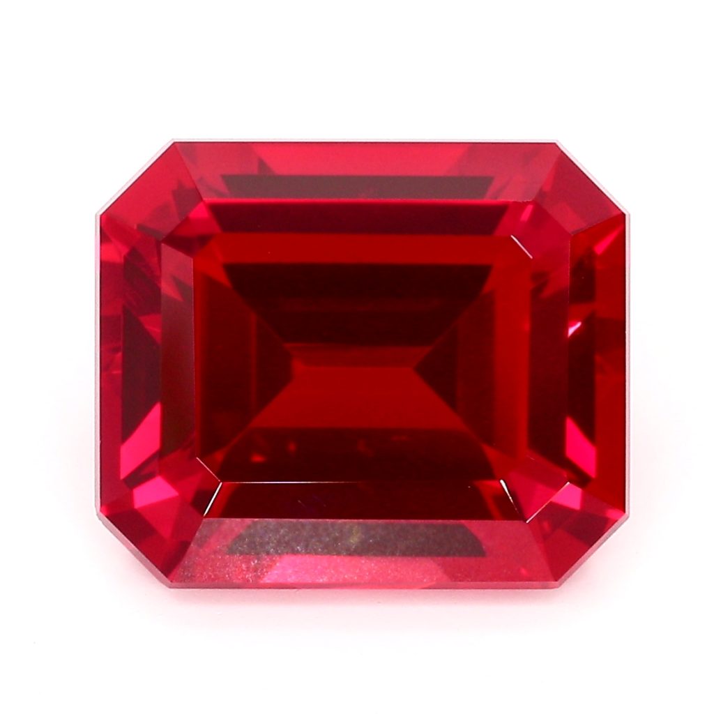 Lab Ruby Emerald Cut – Lannyte